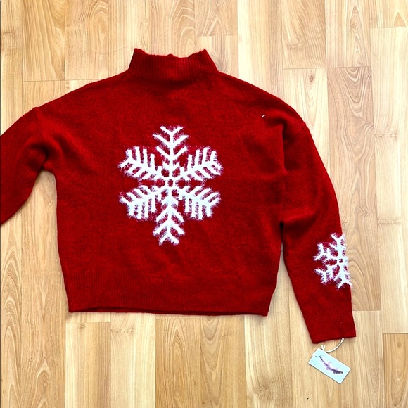 Jessica Simpson | Sweaters | Red Snowflake Sweater | Poshmark